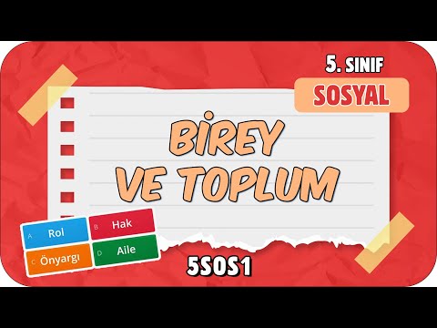 Birey ve Toplum 📕 5. Sınıf Sosyal #2024