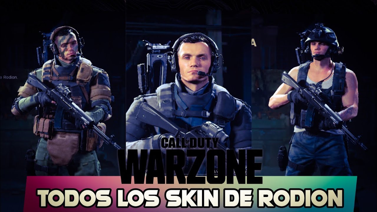 Como Desbloquear todos los Skin del Operador RODION Warzone Pase de ...