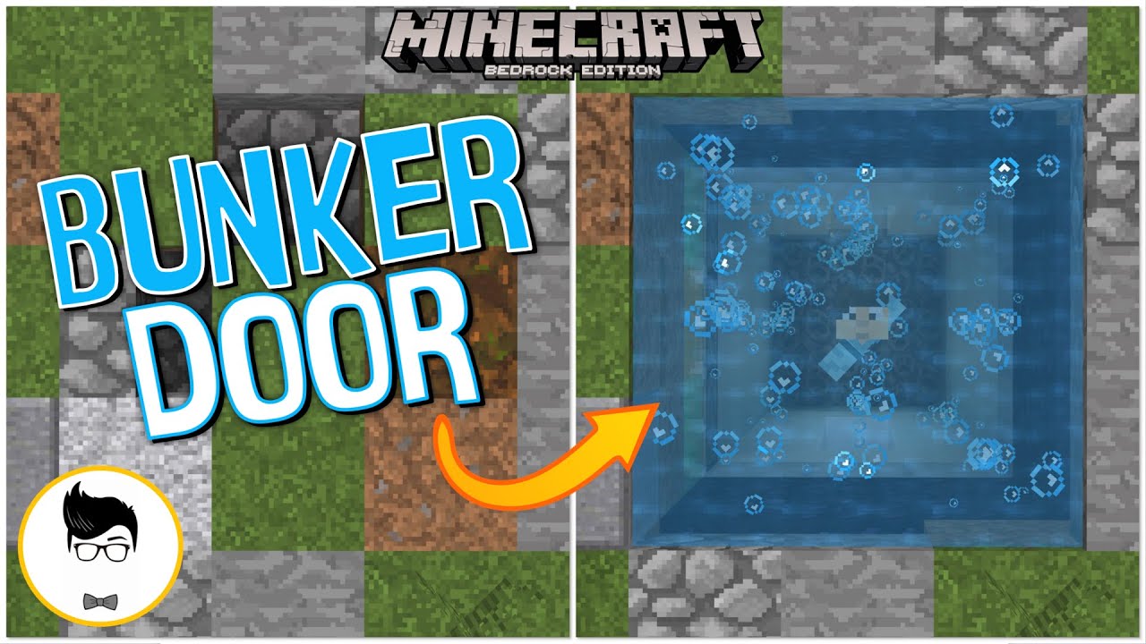 Minecraft BE INSANE 2 WAY BUNKER DOOR! (PE/Xbox/PS4/Windows10/Switch) - YouTube