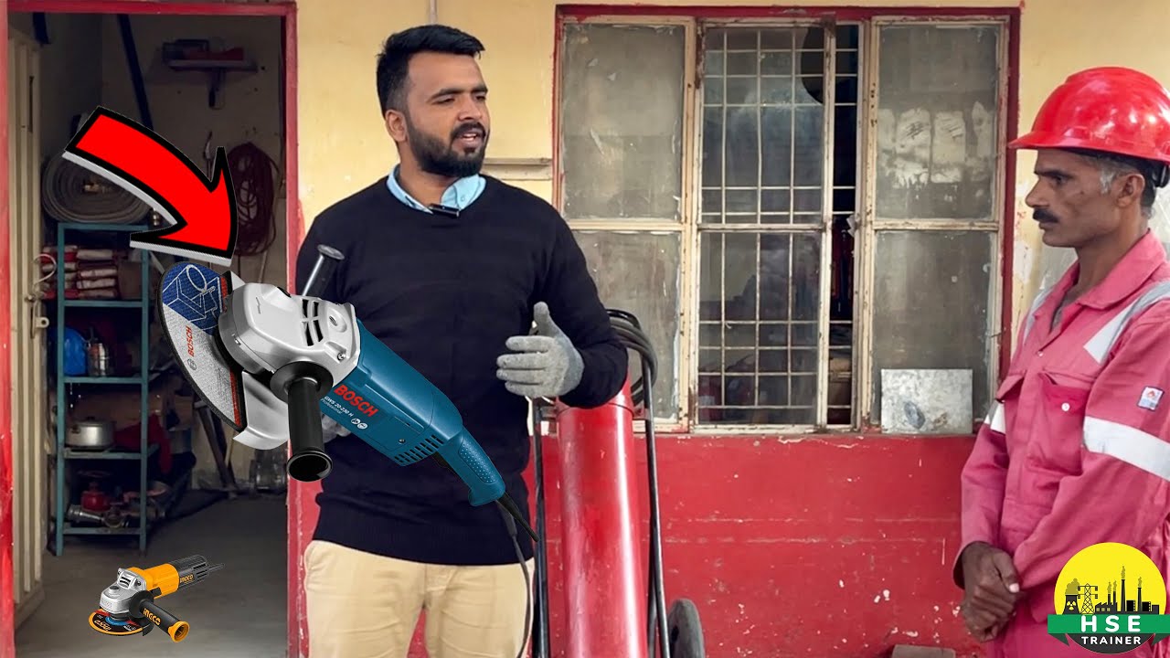 Grinder Safety: How to properly use an Angle Grinder || Hse Trainer ...