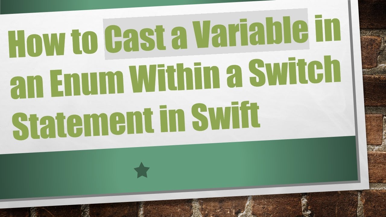 How To Cast A Variable In An Enum Within A Switch Statement In Swift