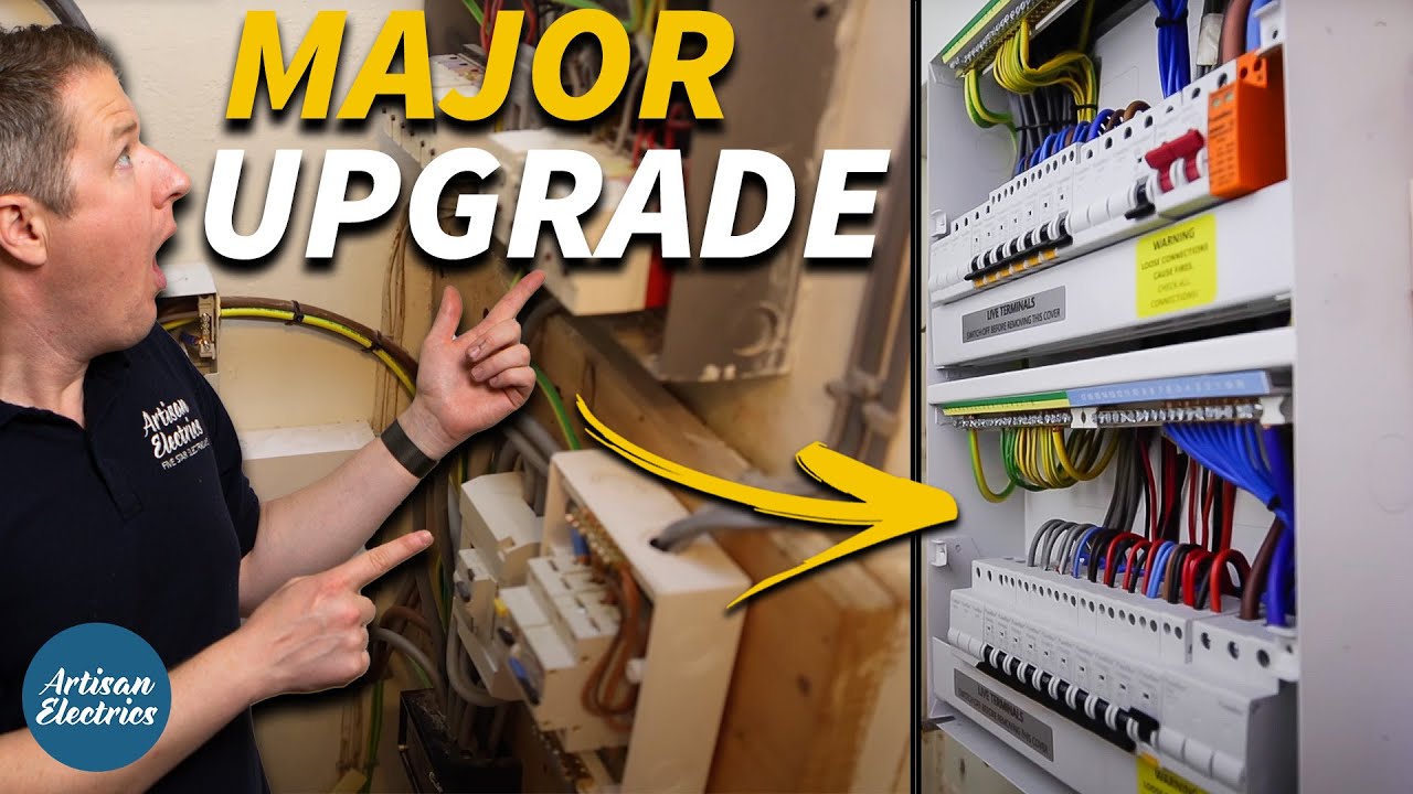 A MAJOR ELECTRICAL TRANSFORMATION! - Consumer Unit Upgrade - YouTube