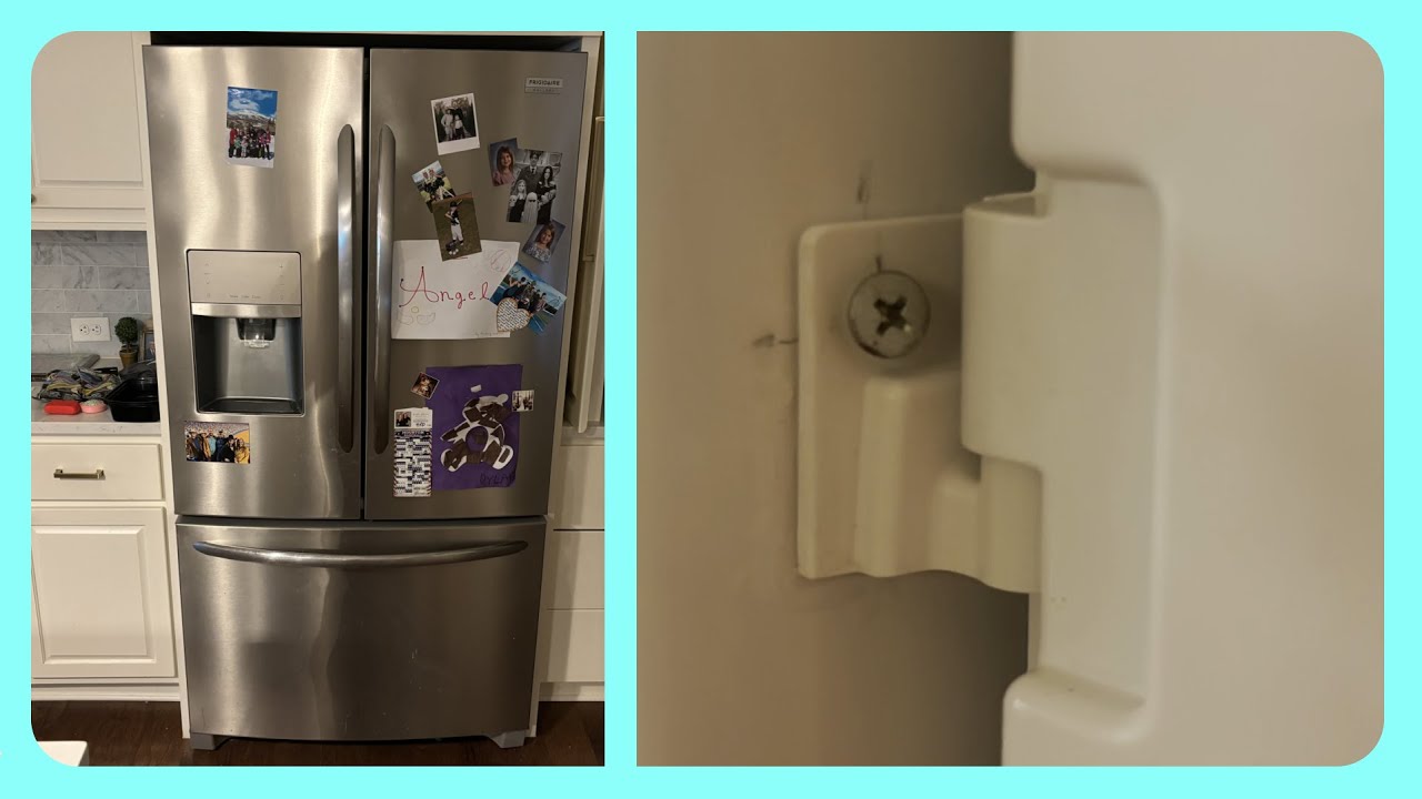 How to Fix Broken Door Flap on a Frigidaire French Door Refrigerator ...