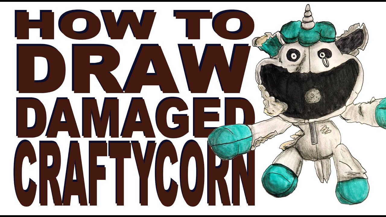 How to draw Damaged Craftycorn (Poppy Playtime III) - YouTube
