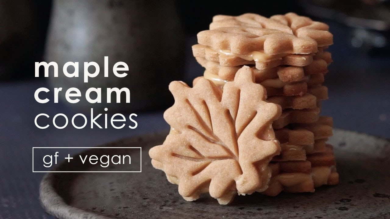 Maple Cream Cookies (Vegan + Gluten-Free) - YouTube
