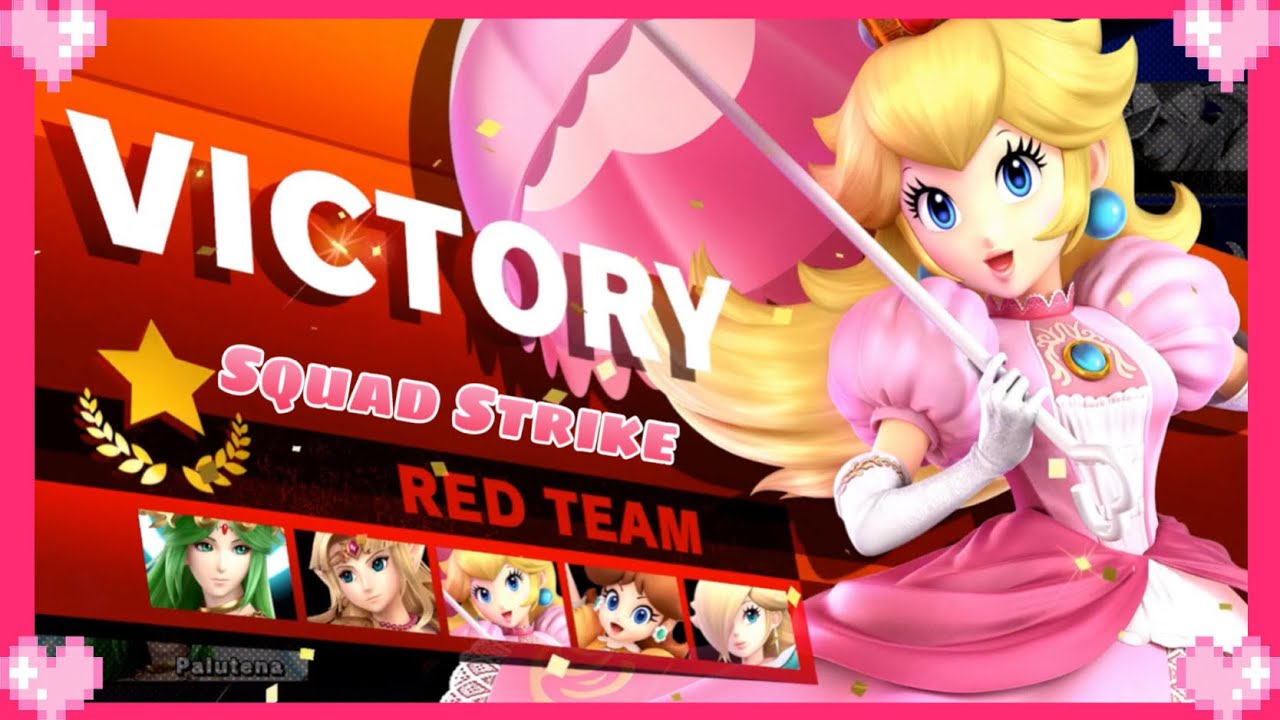 💗 Super Smash Bros Ultimate (Squad Strike) Peach Gameplay 💗 - YouTube