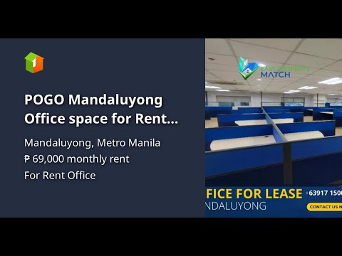 POGO Mandaluyong Office space for Rent Lease Fully Furnished Fitted ...