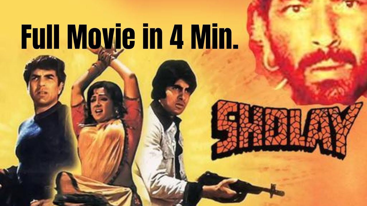 Sholay Movie-The Unforgettable Blockbuster Watch full story in 4 Min I ...