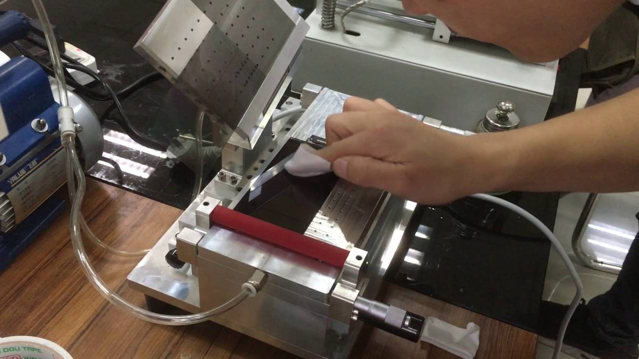 YMJ polarizer film machine, install polarizer film , no bubble put ...