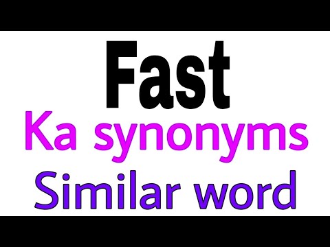 fast ka synonyms | synonym of fast | fast synonyms | similar words ...