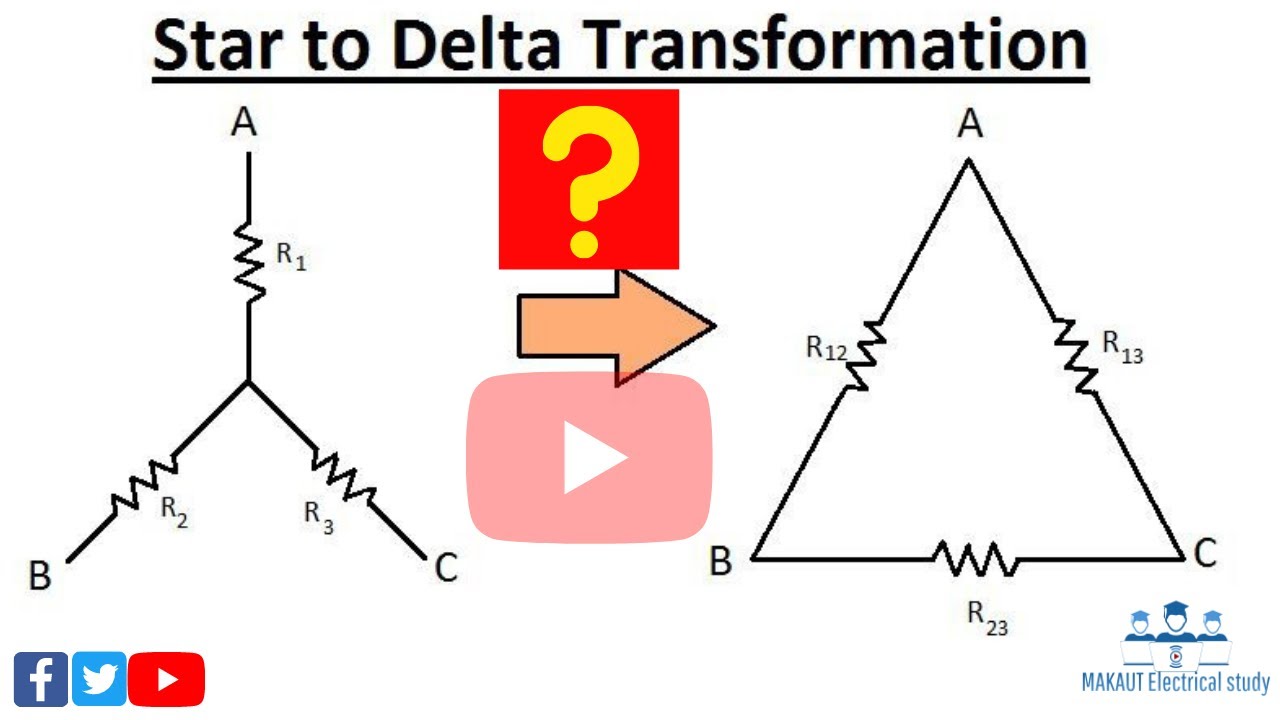 star to delta conversion - YouTube