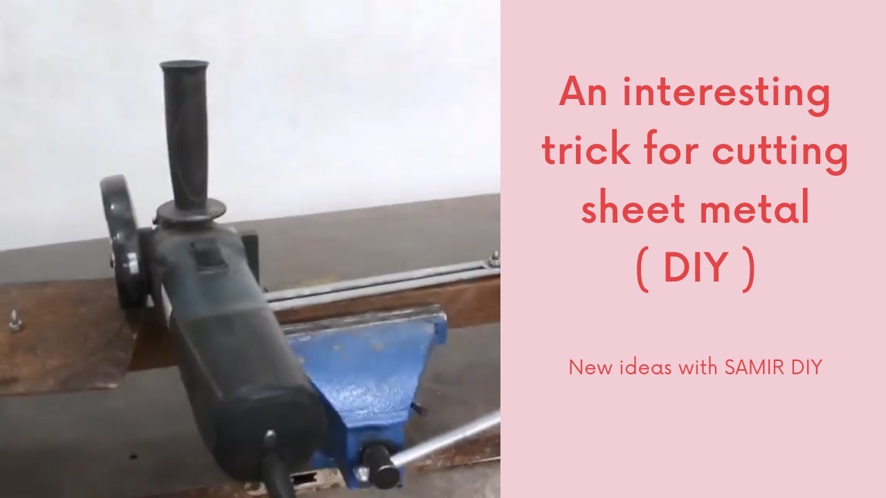 An interesting trick for cutting sheet metal ( DIY ) - YouTube