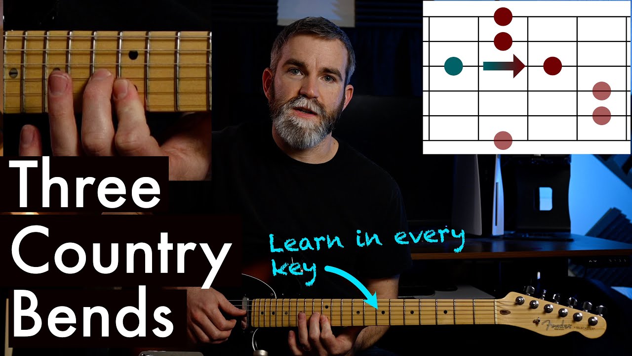 Learn Three Country Bends In Every Key // Guitar Lesson - YouTube