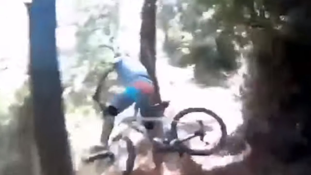 Epic Mountain Bike Fail On A Woodland Trail - YouTube
