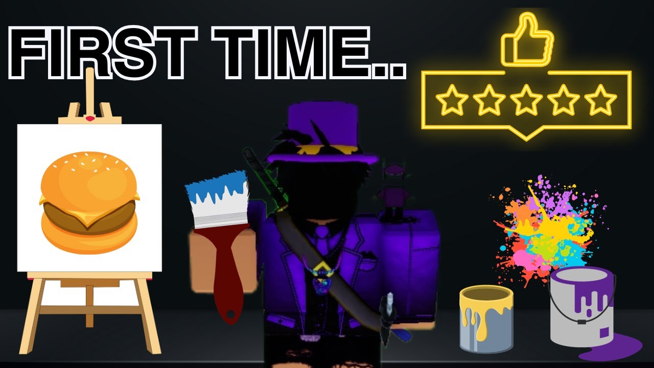 My FIRST Time DRAWING on Roblox.. - YouTube