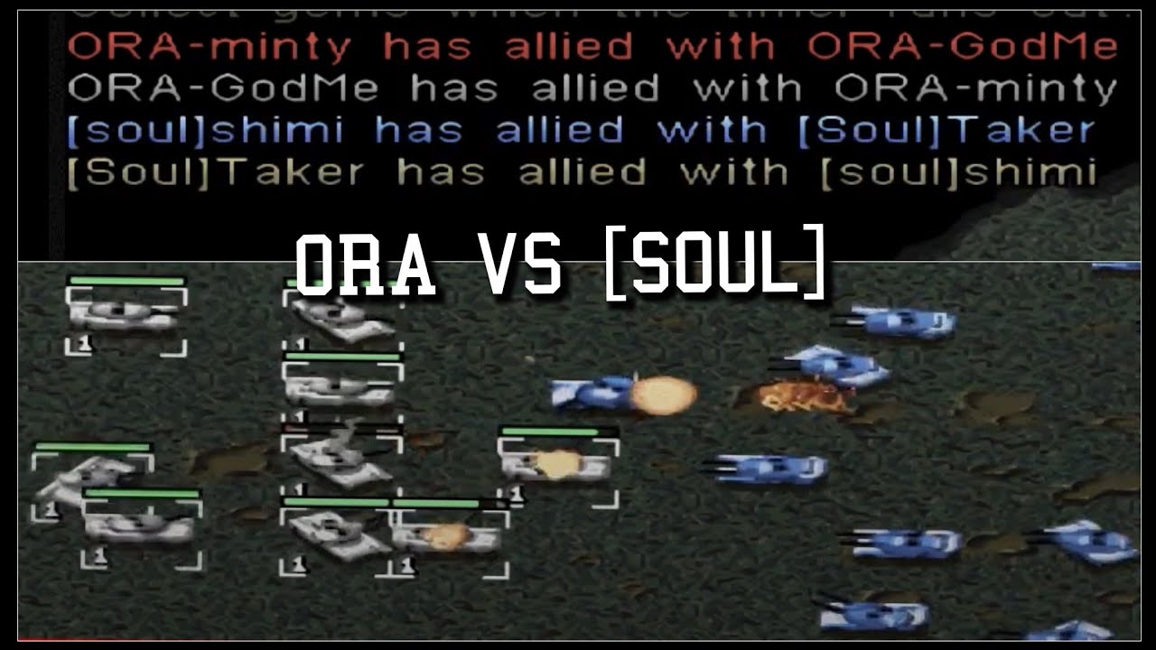 ORA vs Soul - 2v2 on P4 - Red Alert 1 CnCNet - YouTube