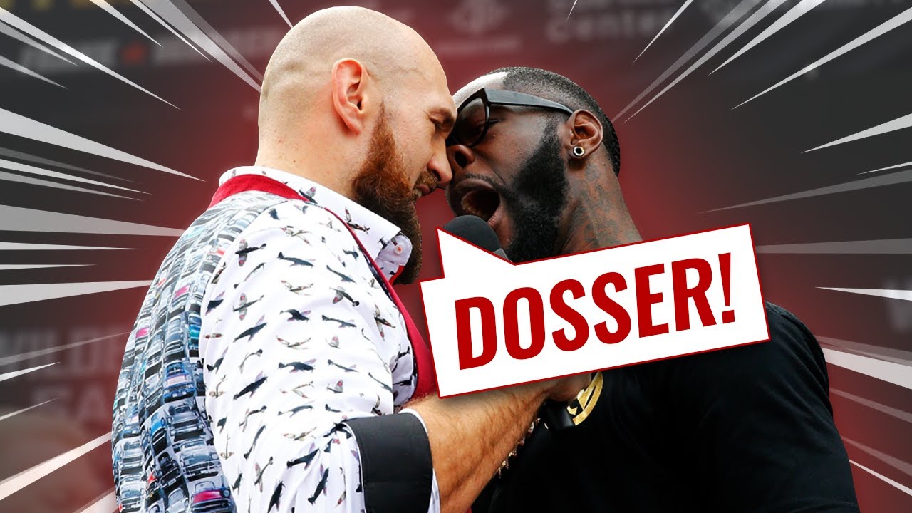 Tyson Fury calling Deontay Wilder a "DOSSER" for two minutes straight ...