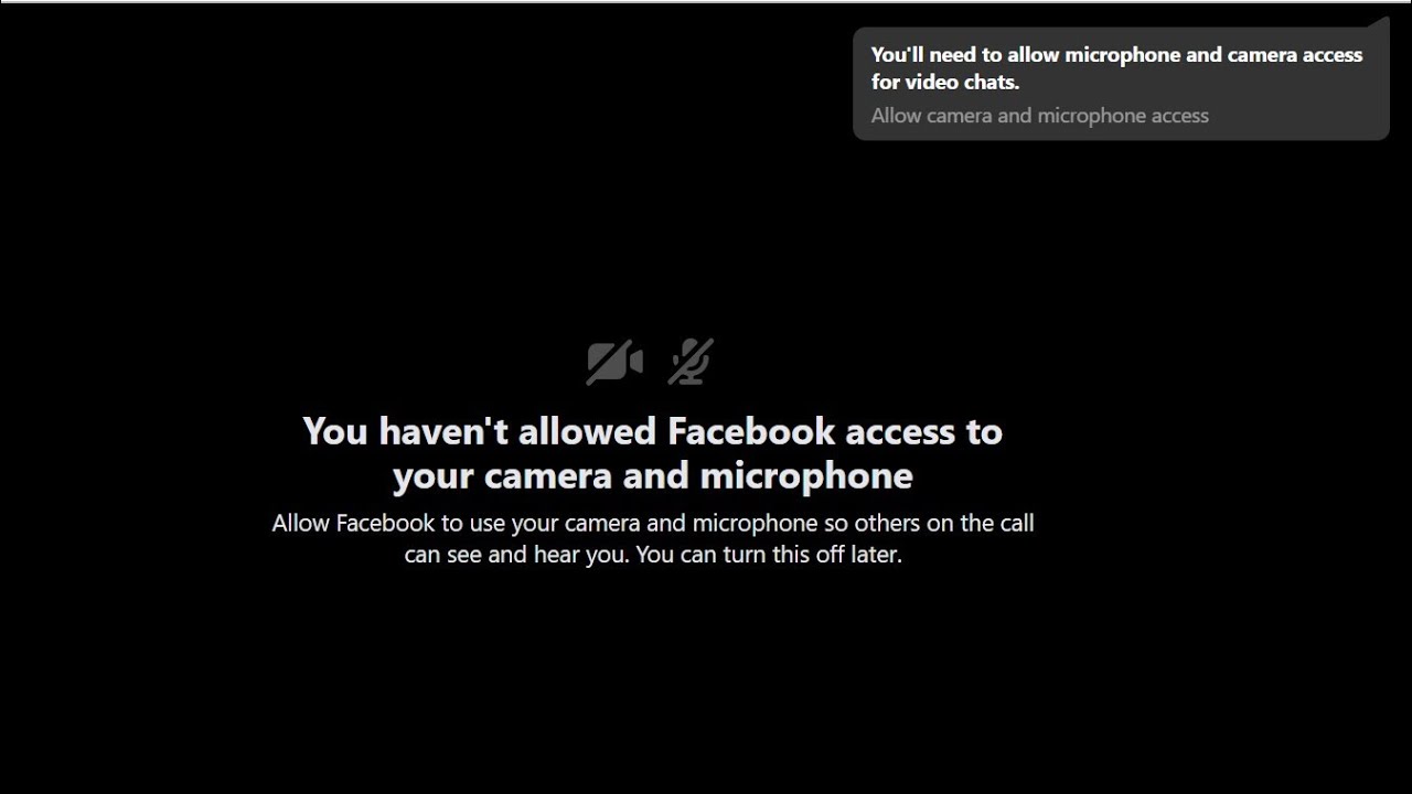 Fix facebook audio call problem in Chrome (PC/Laptop) - YouTube