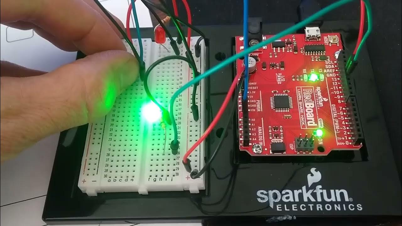 Arduino opposite led blink rate with pot - YouTube