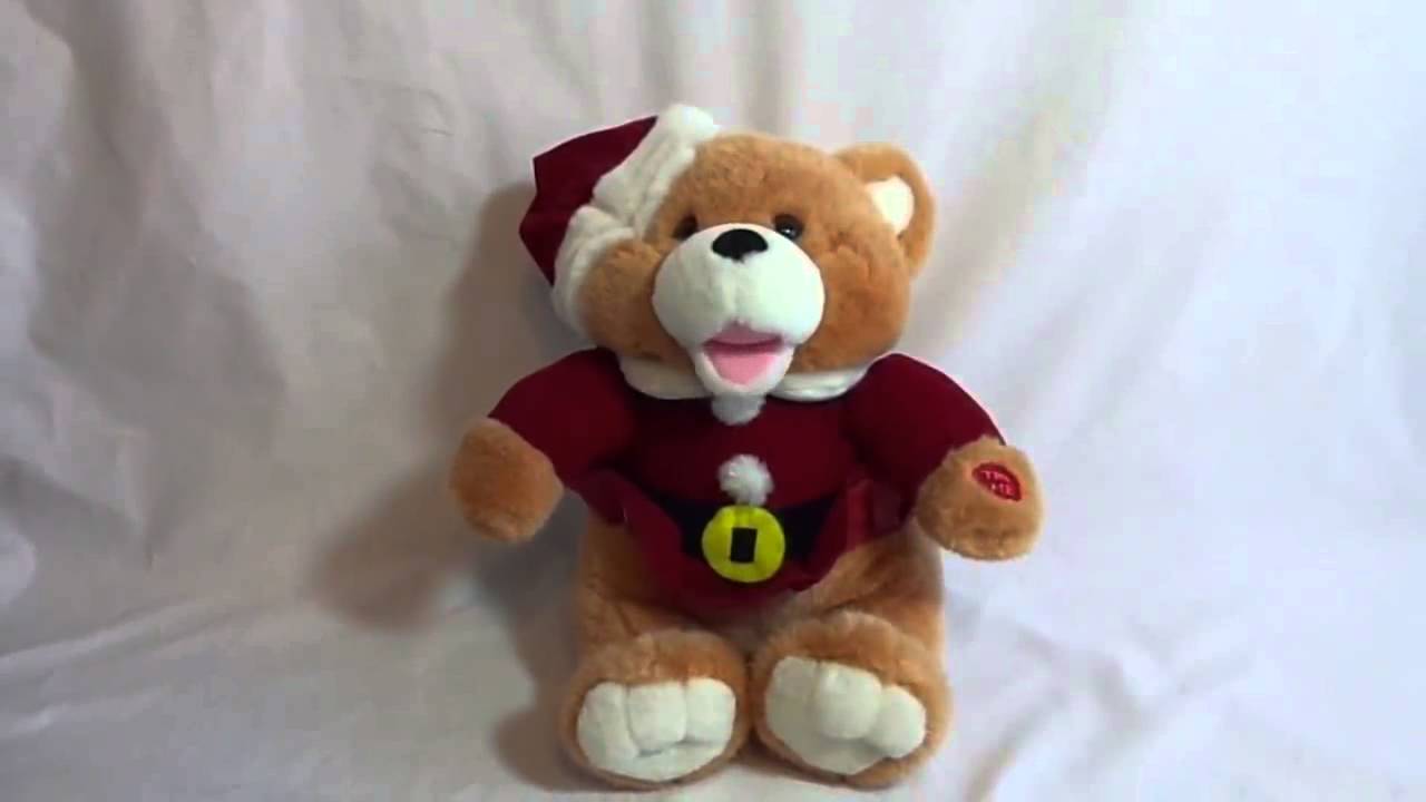Christmas Singing Teddy Bear - YouTube