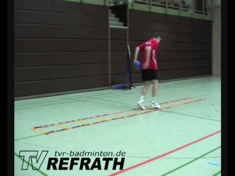 Badminton Athletiktraining: Übung mit der Koordinationsleiter 3 ...