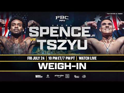 Spence vs. Tszyu WEIGH-IN LIVESTREAM