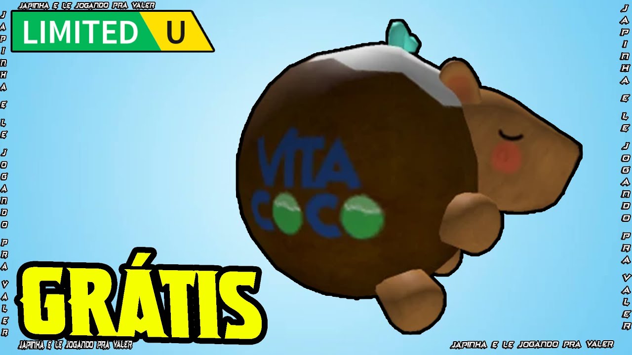 Capybara de coco Limited UGC GRÁTIS NO ROBLOX FREE LIMITED - YouTube