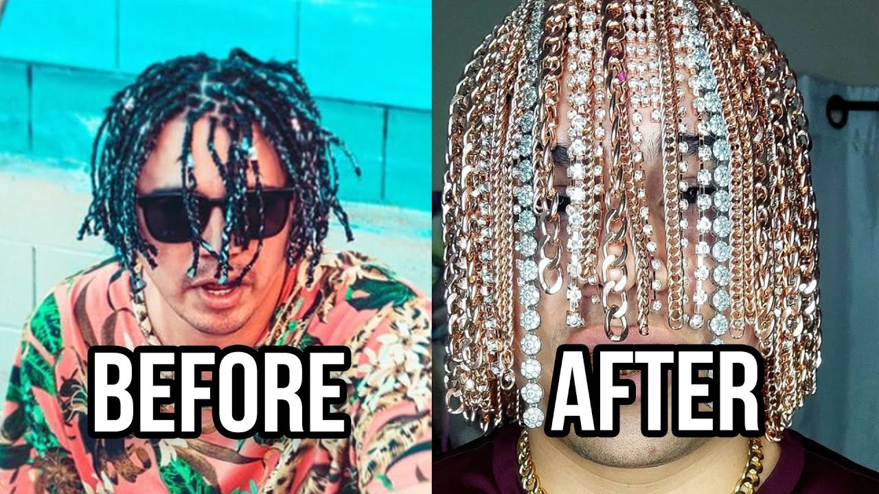 A rapper got gold chains installed into their head #shorts - YouTube