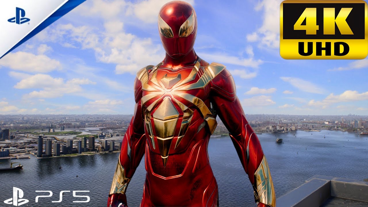 (PS5) Spider-Man 2 | Iron Spider Armour Suit Gameplay | Free Roam ...