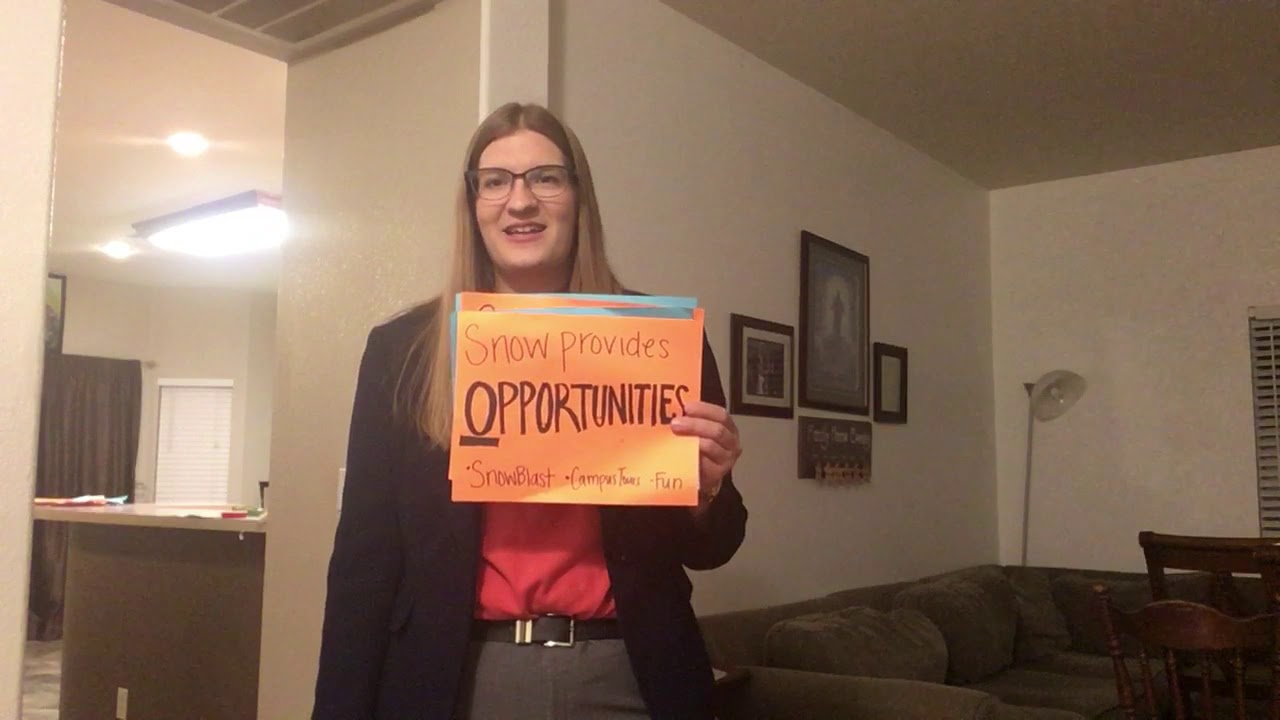 Emma Mayo Snow College Ambassador Application (Video Presentation ...