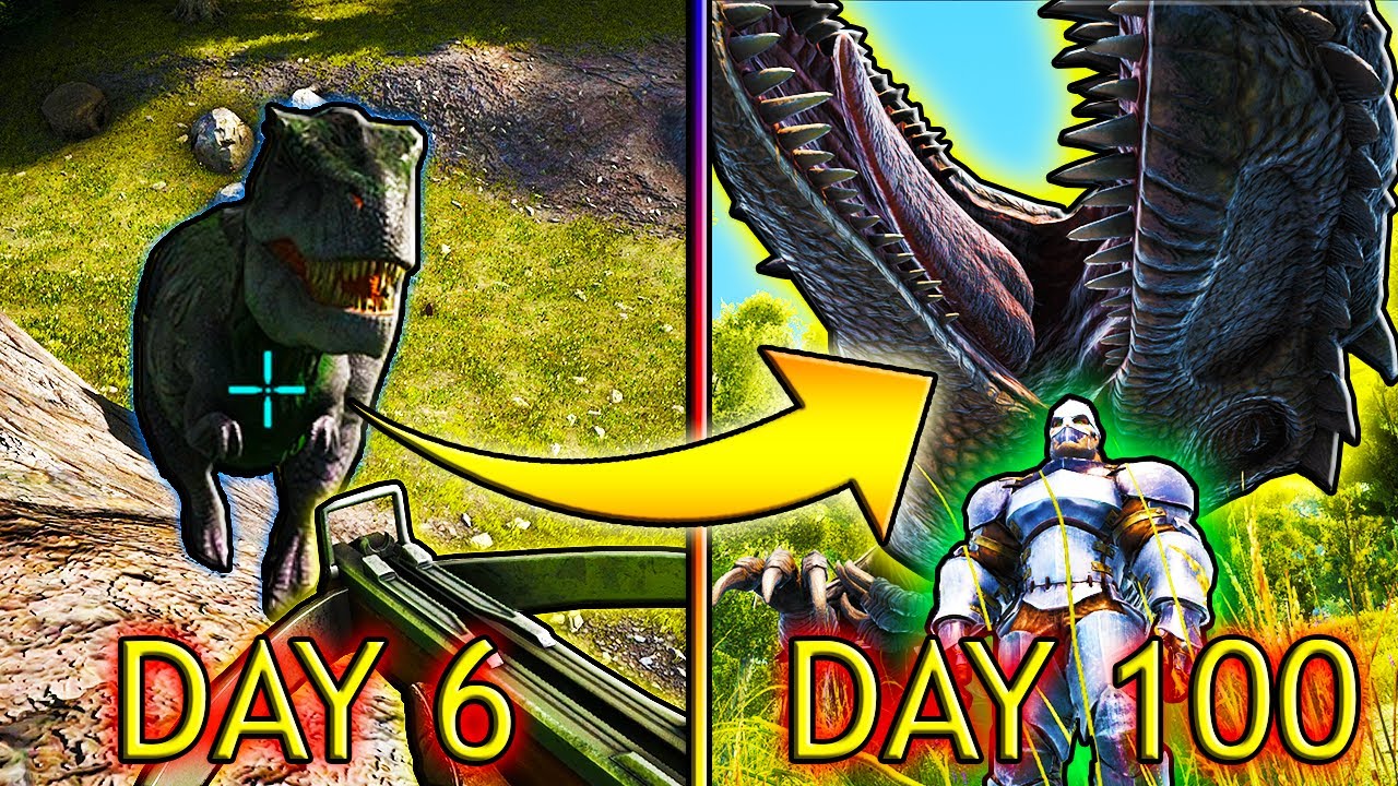 I HAVE 100 DAYS TO TAME EVERY DINOSAUR IN ARK SURVIVAL EVOLVED! (2 ...