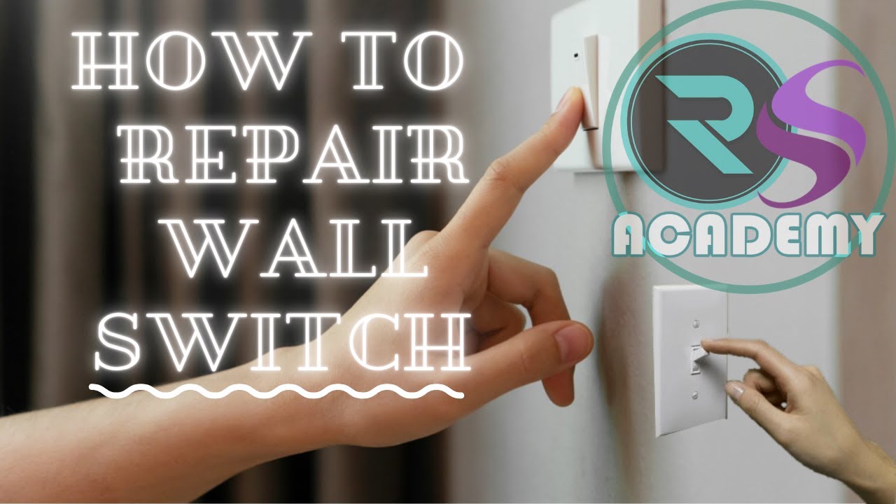 HOW TO REPAIR LAMP WALL SWITCH - YouTube