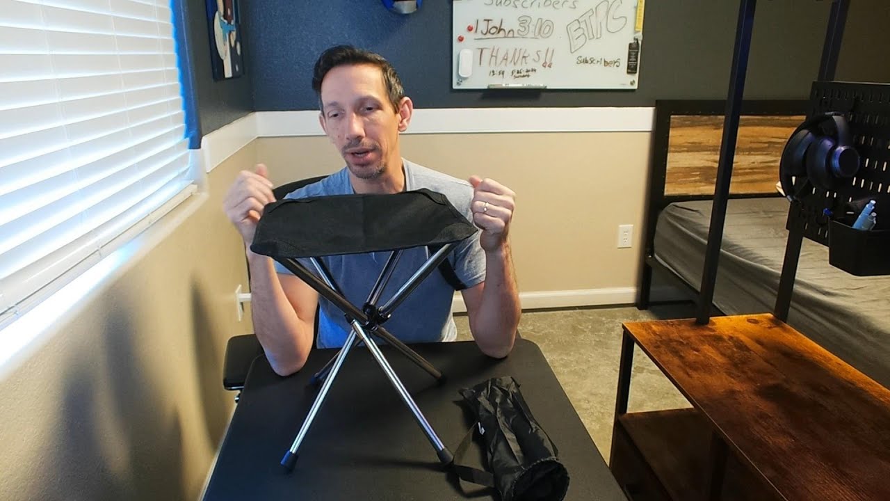 Collapsible Camping stool Unboxing and review SUPER LIGHT WEIGHT ...