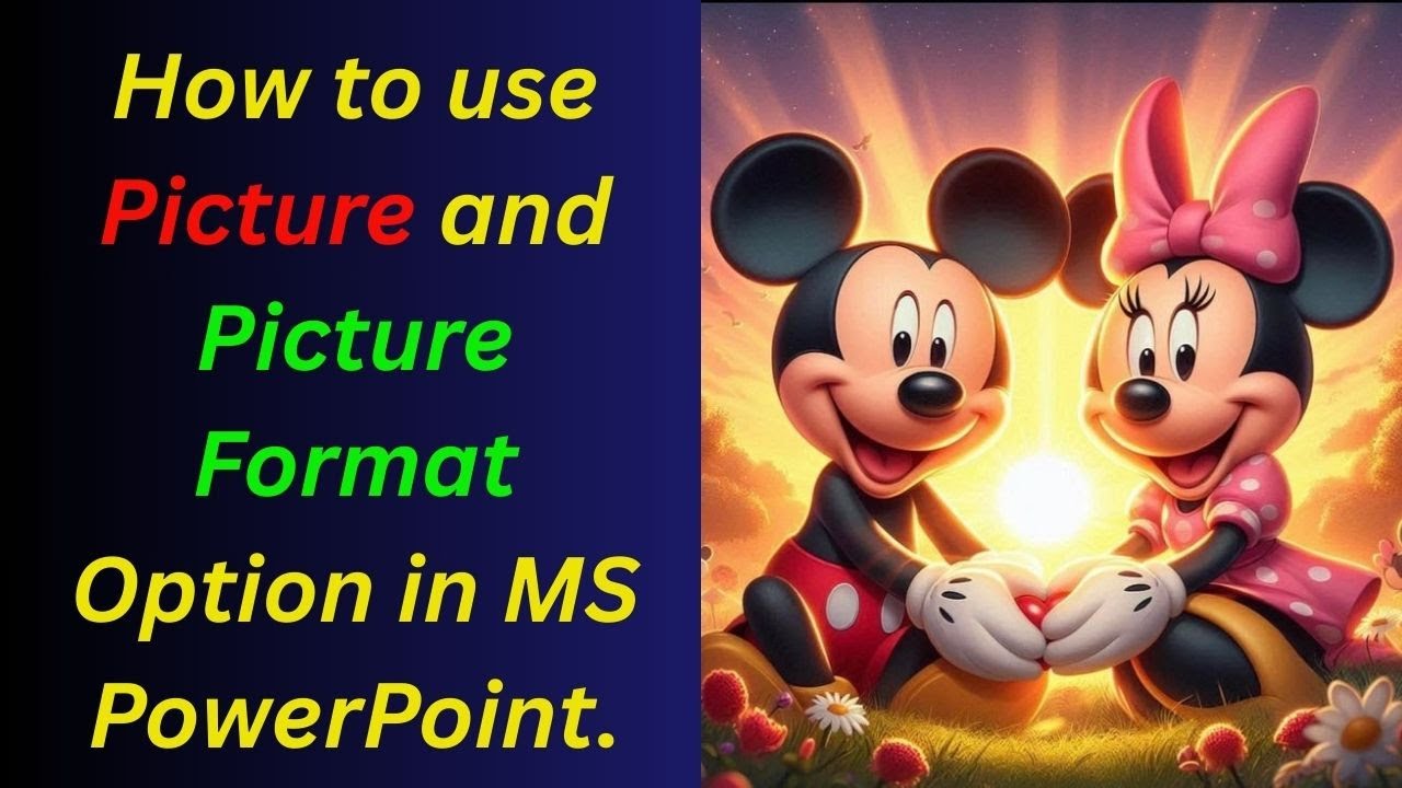 How to use Picture and Picture Format Option in MS PowerPoint. - YouTube