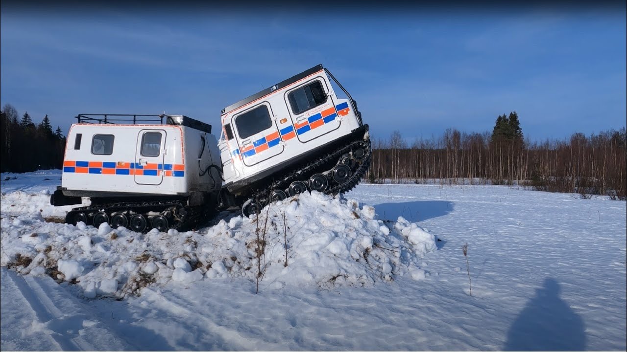 Hägglunds BV206 in snow - YouTube