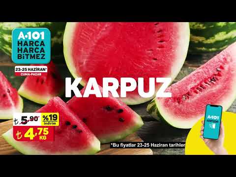 23 - 25 Haziran tarihleri arasında ucuzun da ucuzu meyve sebzeler A101’de!