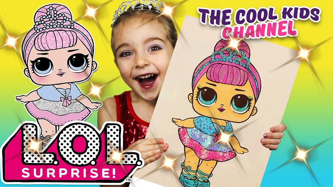 LOL SURPRISE CRYSTAL QUEEN Coloring Book Video | Learn Colors For Kids ...