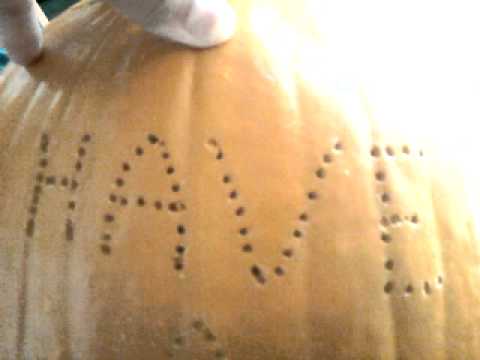 My messed up pumpkin :] - YouTube