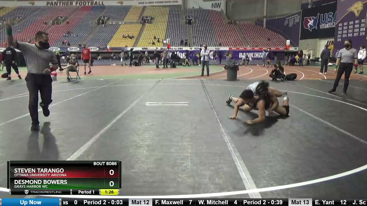 College Open 174 Desmond Bowers Grays Harbor WC Vs Steven Tarango ...