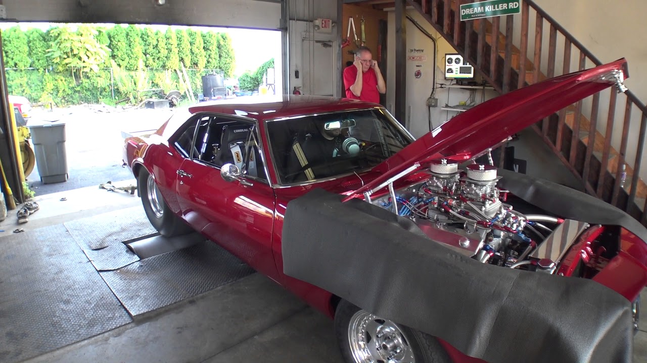 Jims 555 big block chevy 67 camaro tuning - YouTube
