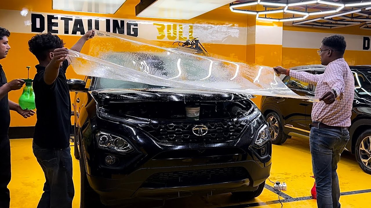 tata harrier ppf paint protaction flim || detailing bull rudrapur ...