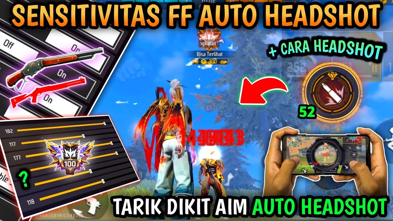100% AUTO HEADSHOT SEMUA HP ⚙️📲 CARA SETTING SENSITIVITAS FF AUTO HEADSHOT & SETTING KONTROL ...