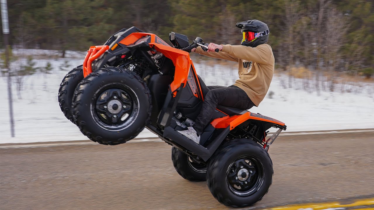 Utility Quad Gets Out of Control - YouTube