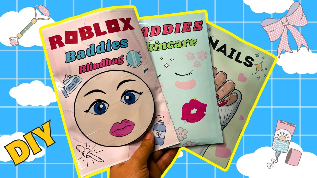 [🎀PAPER DIY⭐️] Roblox skincare baddie blind bag!👄 로블록스 스킨케어 블라인드백 | no ...