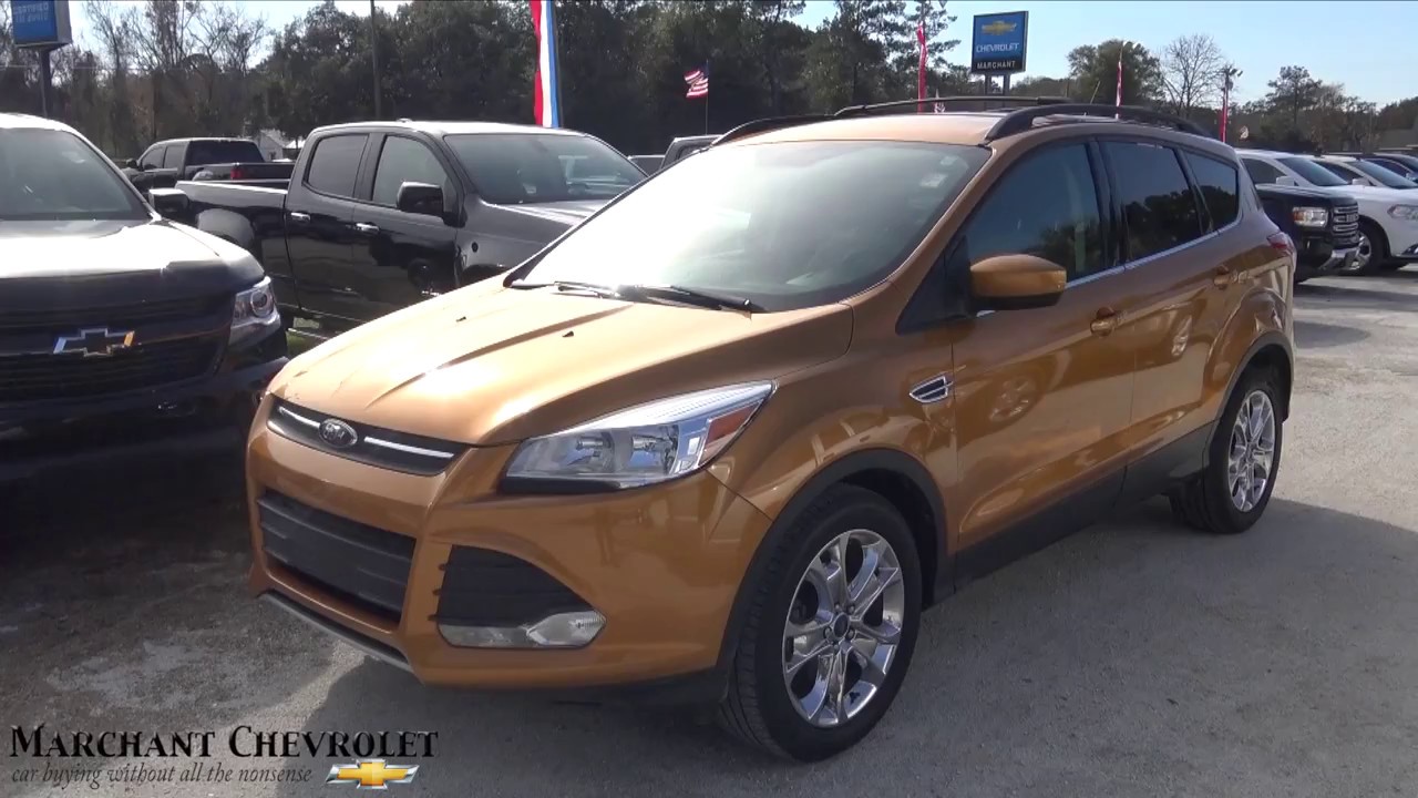 Here's a Orange 2016 Ford Escape SE - For Sale Review at Marchant Chevy ...