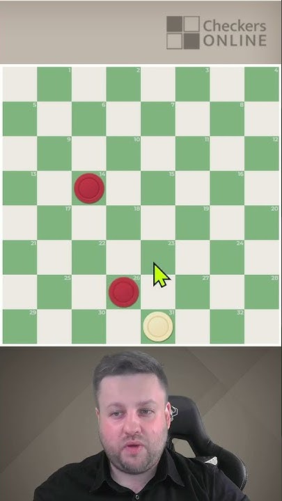 How to win 2 pieces vs. 2 pieces in american checkers? #shorts # ...