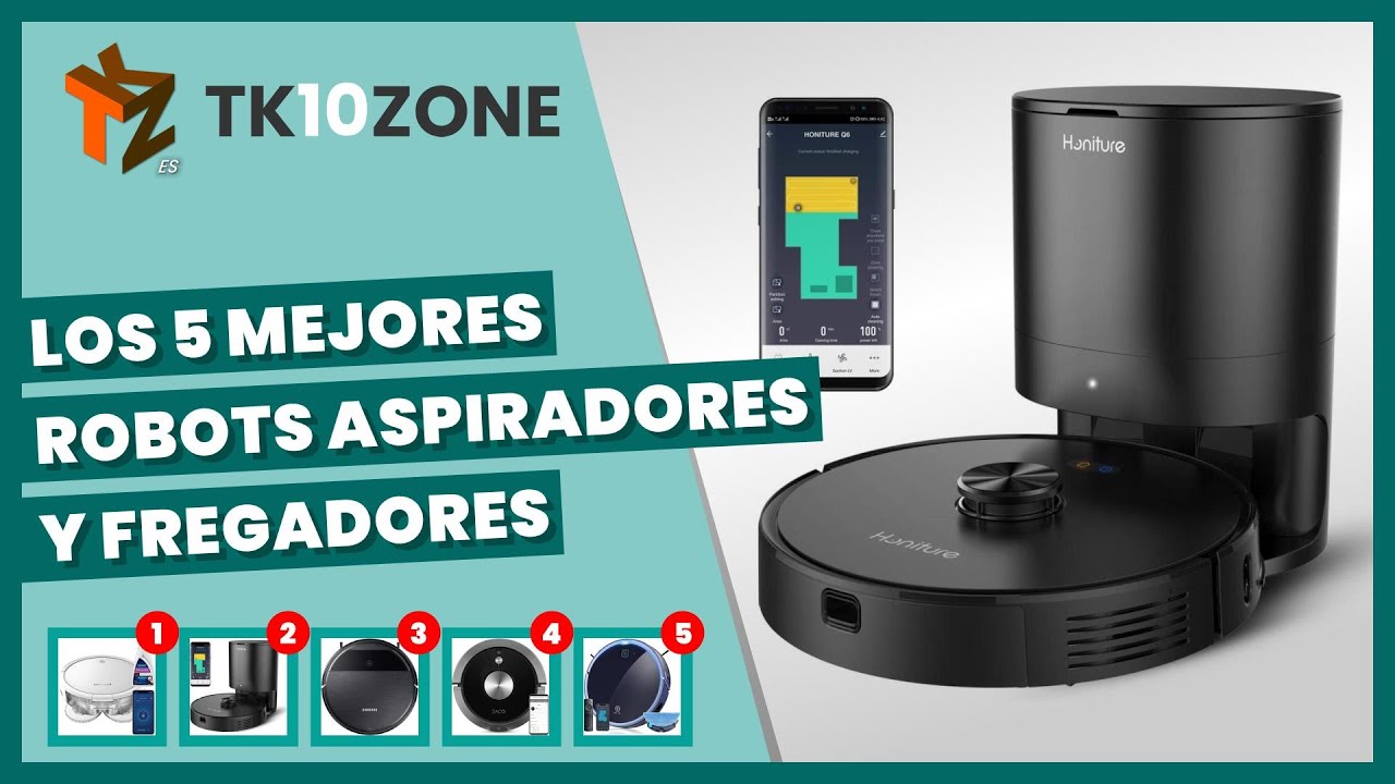 Los 5 mejores robots aspiradores y fregadores - YouTube