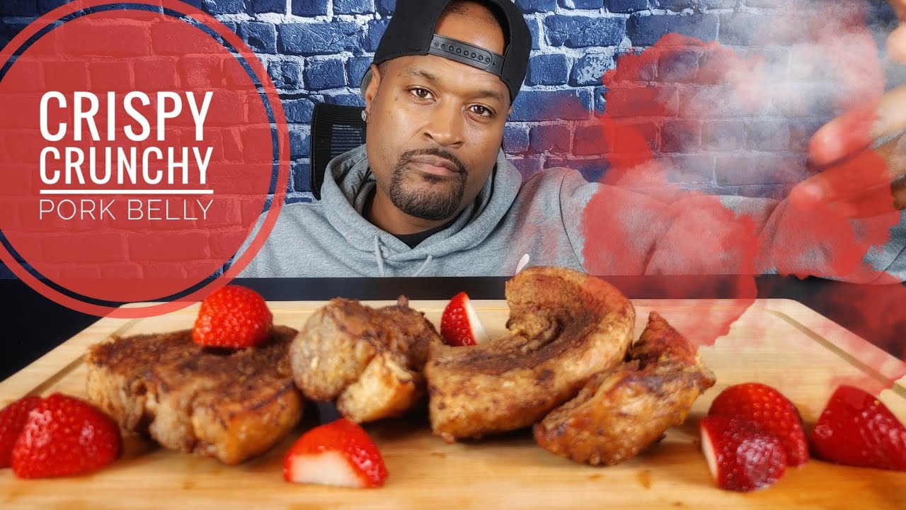 Crispy Pork Belly (ASMR) Mukbang .. If They Make It I Eat It - YouTube