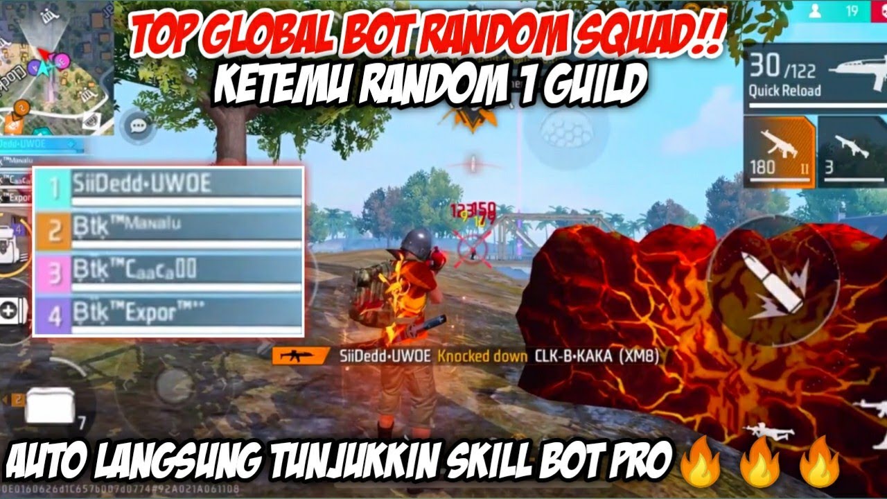 KETEMU RANDOM 1 GUILD, LANGSUNG UNJUK SKILL BOT PRO BIAR DI INVITE KE GUILD🔥- FREE FIRE - YouTube