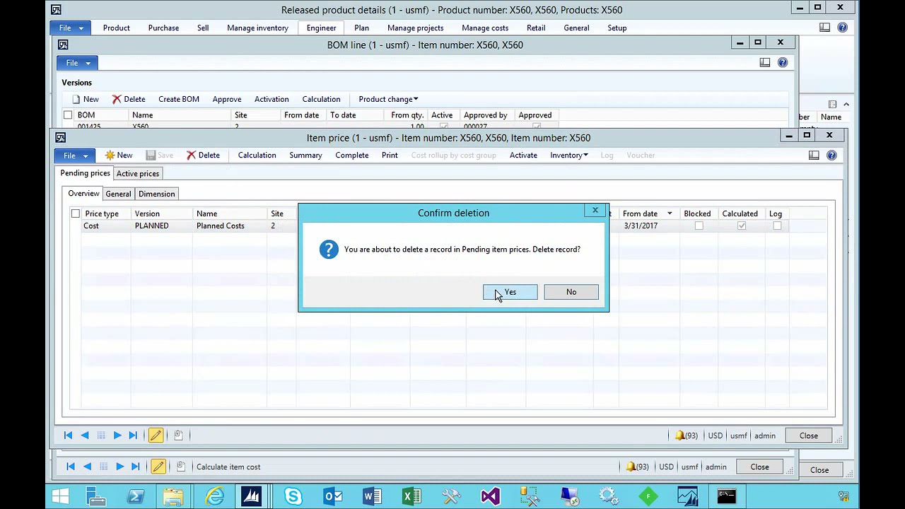 Route Group Setup For Estimation And Costing In AX 2012 | D365 | AX7 ...